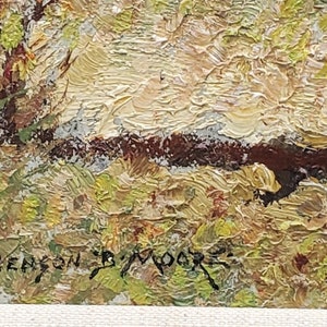 Benson Bond Moore Listed Washington DC Artist - Scenic Landscape Oil ...