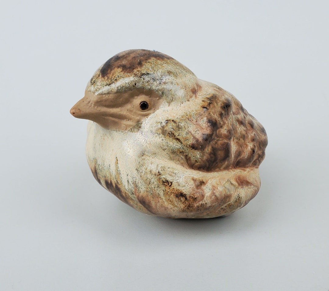 Erik Engqvist Swedish Art Pottery Bird - Jie Verk Stad - Brown Matt ...