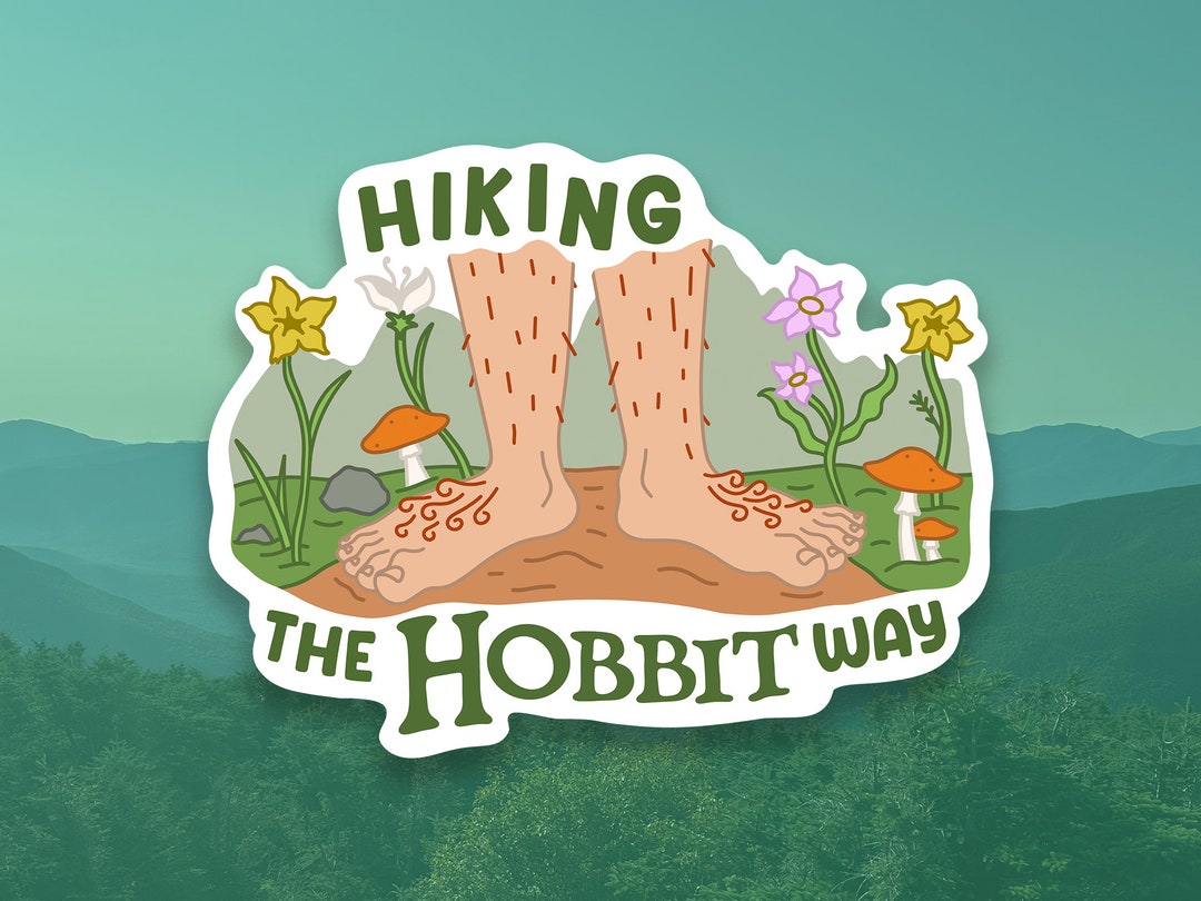 Hobbit Hiking Vinyl Sticker Lord of the Rings - Etsy