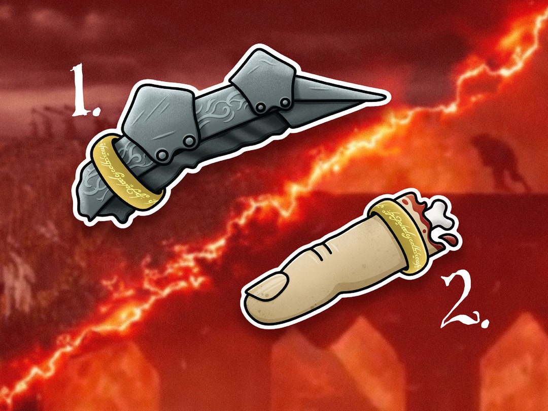 LOTR One Ring Finger Stickers - Etsy