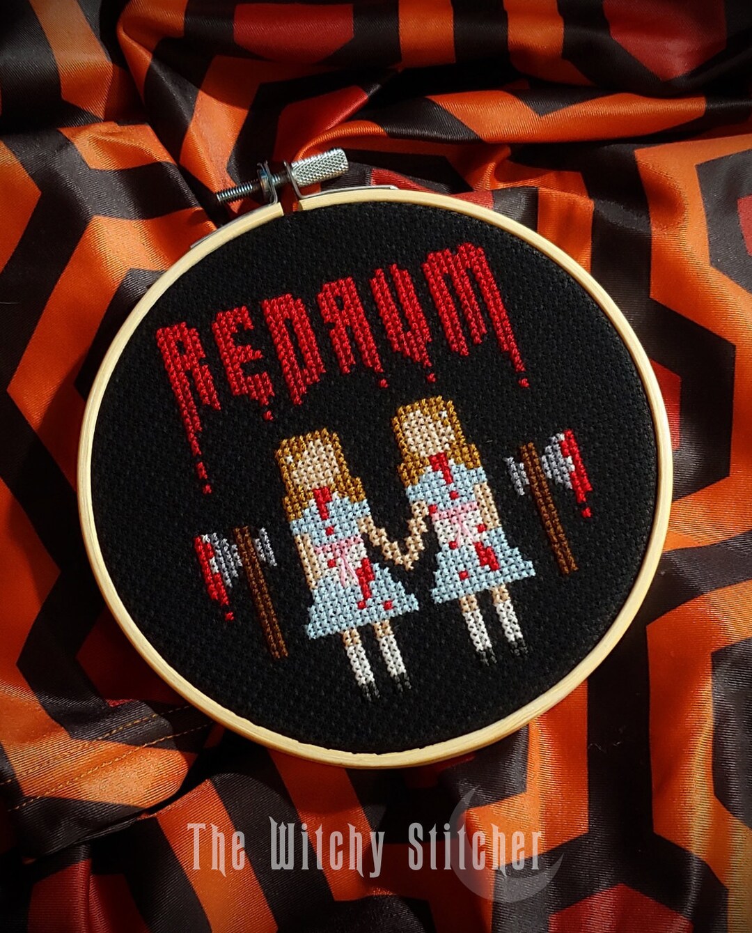 Redrum With Grady Twins - Horror Cross Stitch Pattern - Movie ...