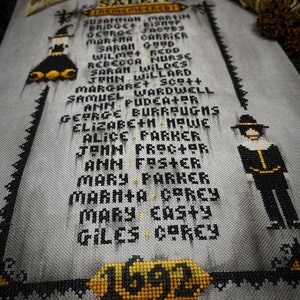 Salem Remembered - Cross Stitch Pattern - Wiccan, Witch, Occult, Gothic ...
