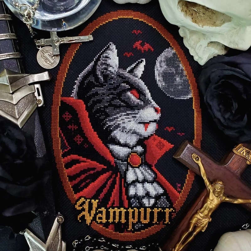 Vampire Cross Decor - Etsy