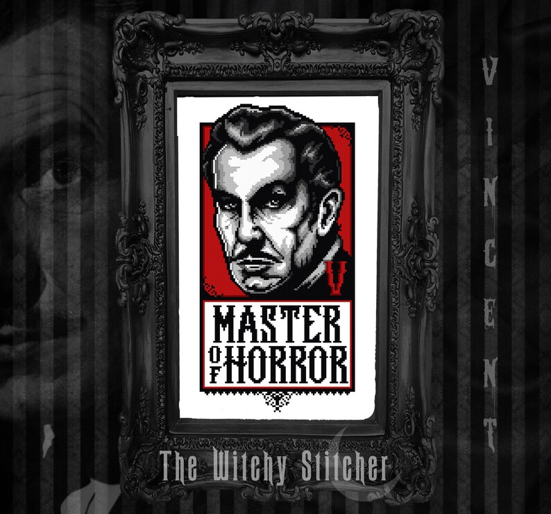 Vincent Price Portrait Master of Horror Gothic Cross - Etsy