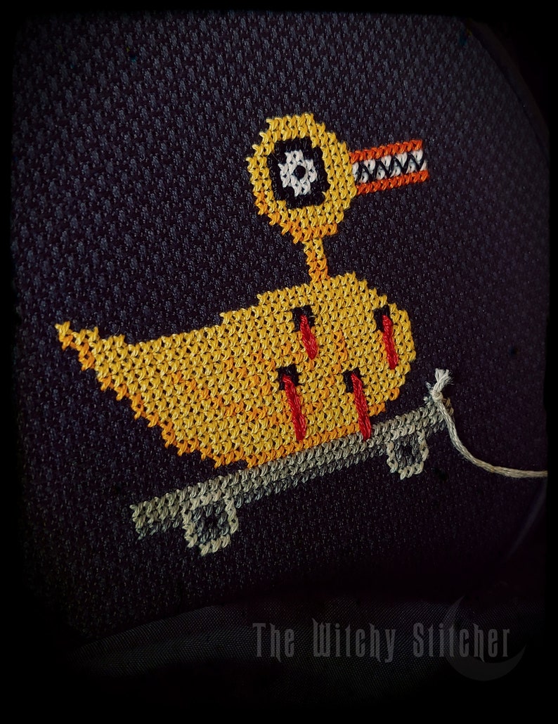 Nightmare Duck Cross Stitch Pattern Gothic Modern - Etsy