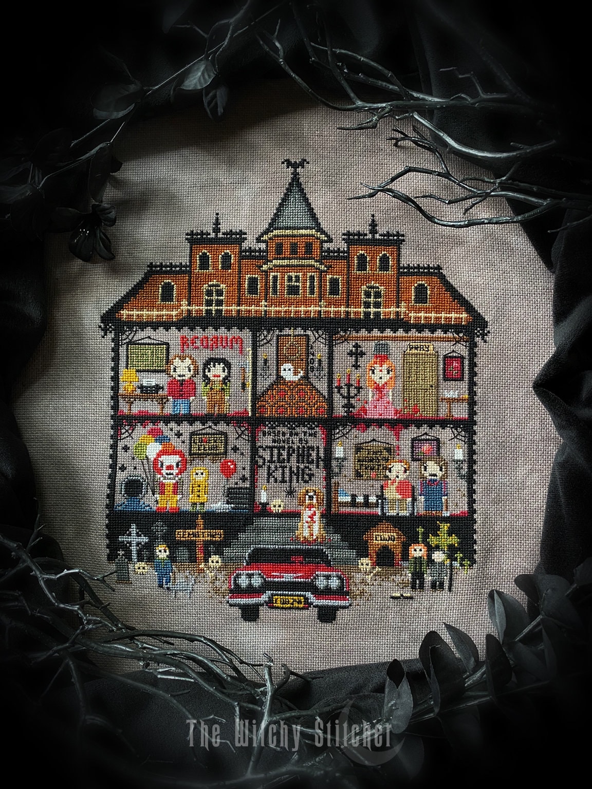 Stephen King House Cross Stitch Pattern - Mystery, Horror, Gothic ...