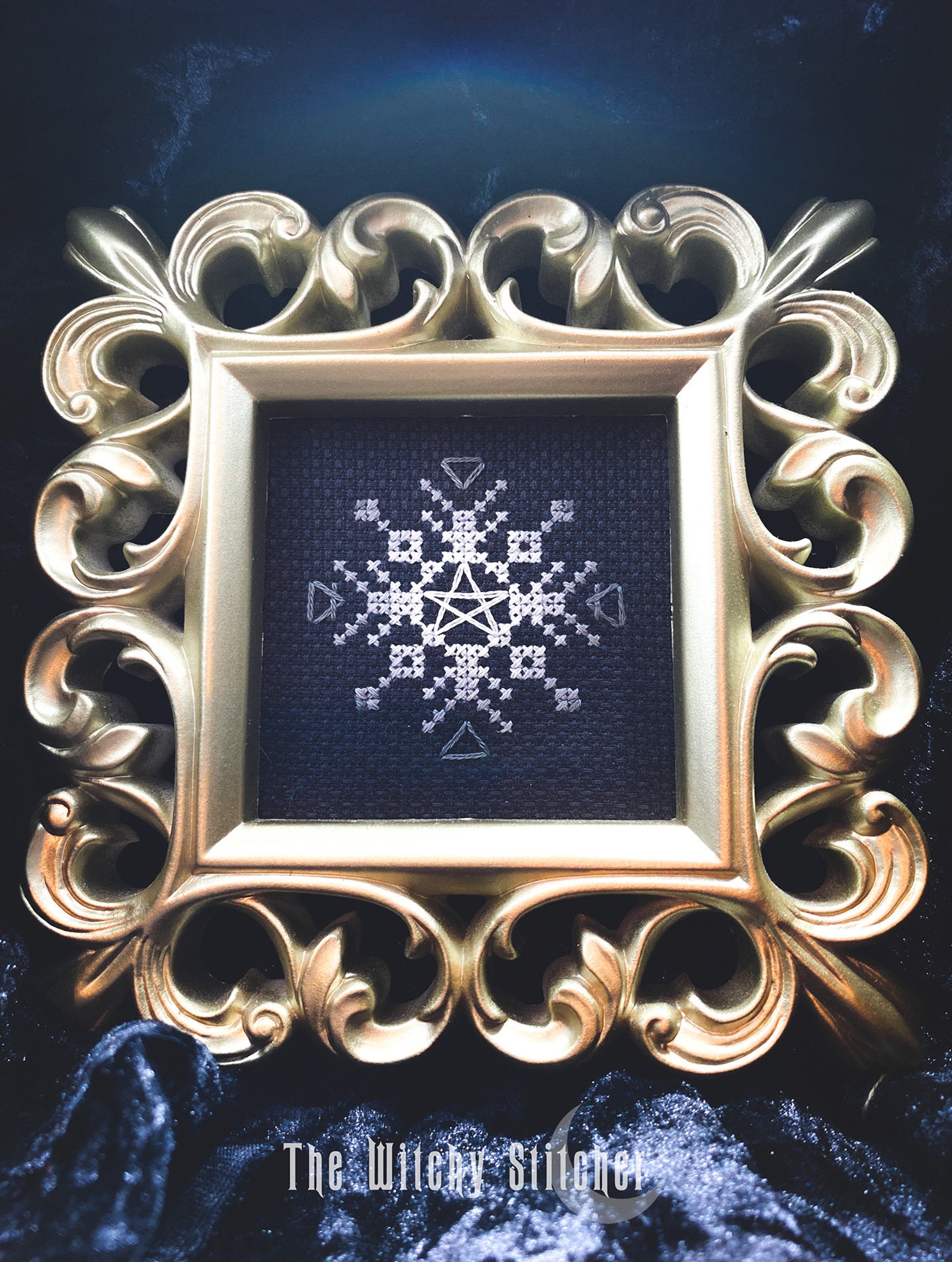 Gothic Snowflake Set Cross Stitch Pattern Modern Macabre | Etsy