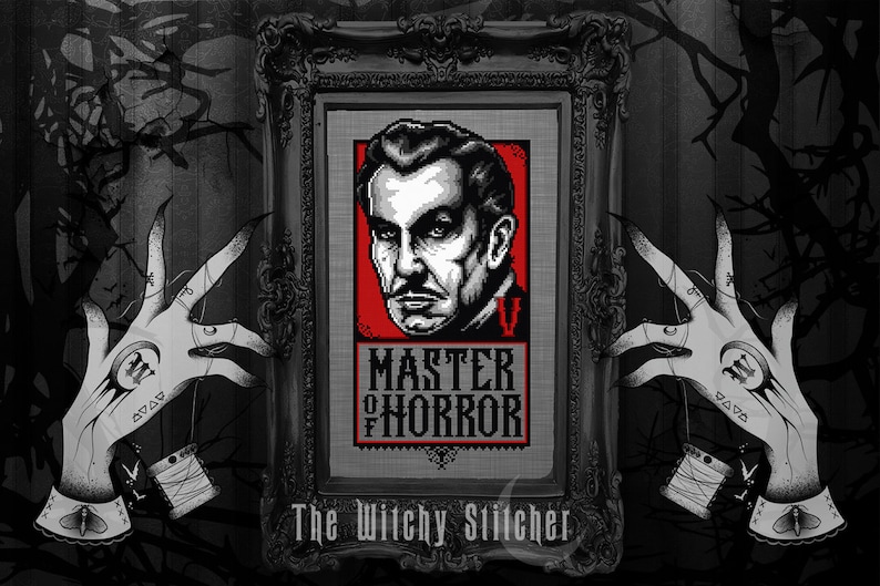 Vincent Price Portrait Master of Horror Gothic Cross - Etsy