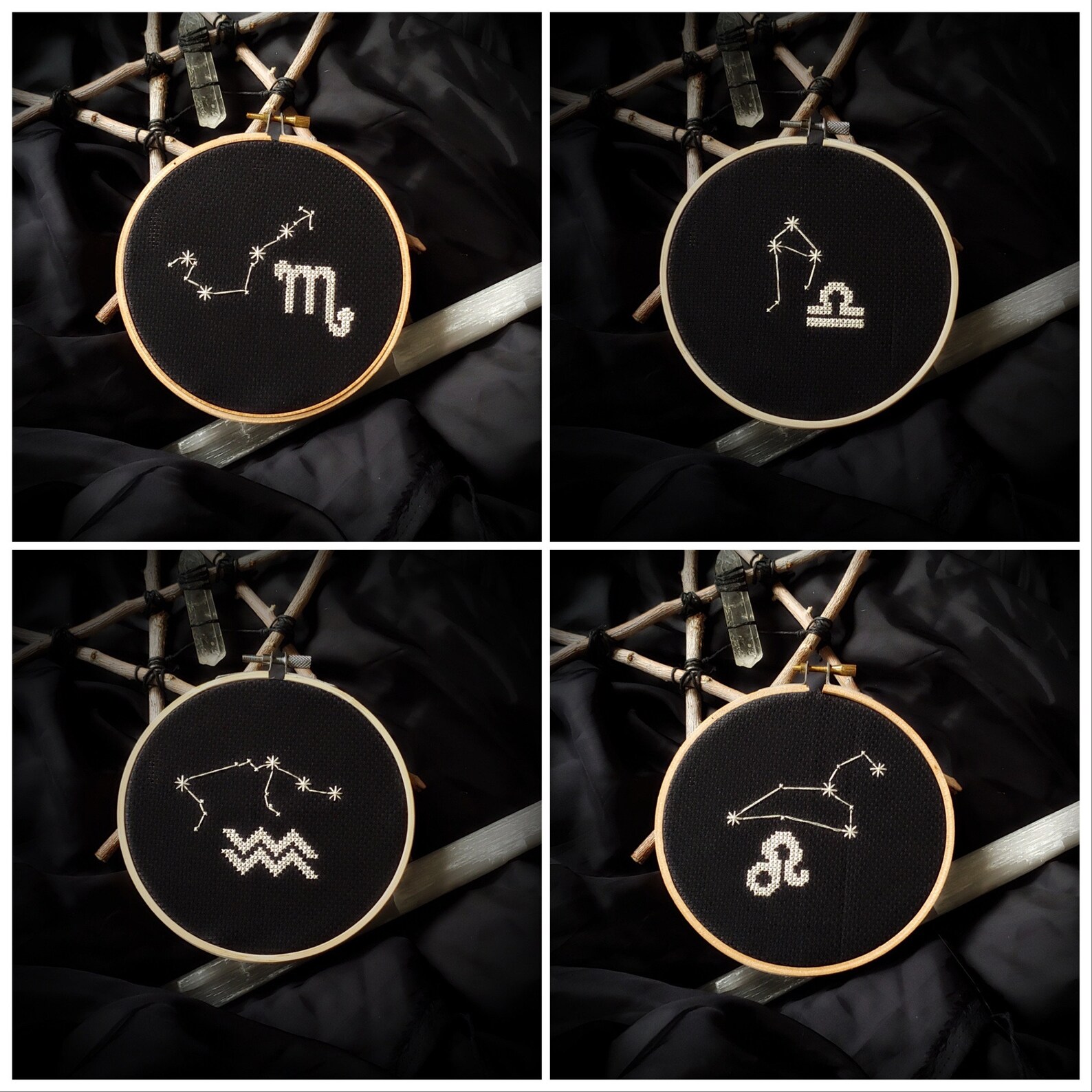 Zodiac Constellation Set - Cross Stitch Patterns ~ Astrology, Stars ...