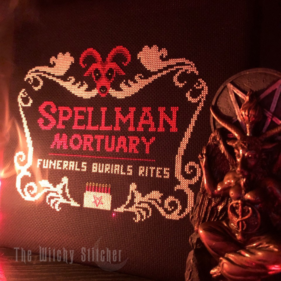 Spellman Mortuary ~ Occult Cross Stitch Pattern ~ Sabrina, Chilling ...
