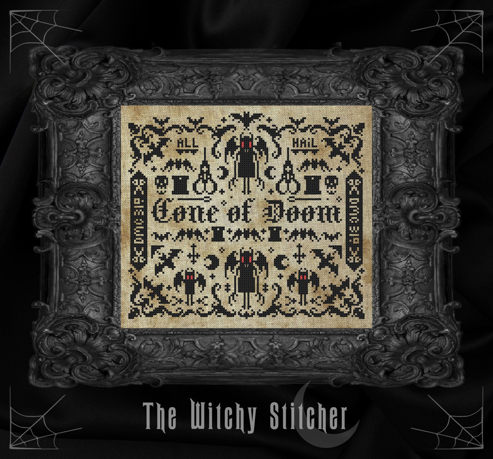 Cone of Doom Sampler & Mini Doom Cross Stitch Pattern | Etsy