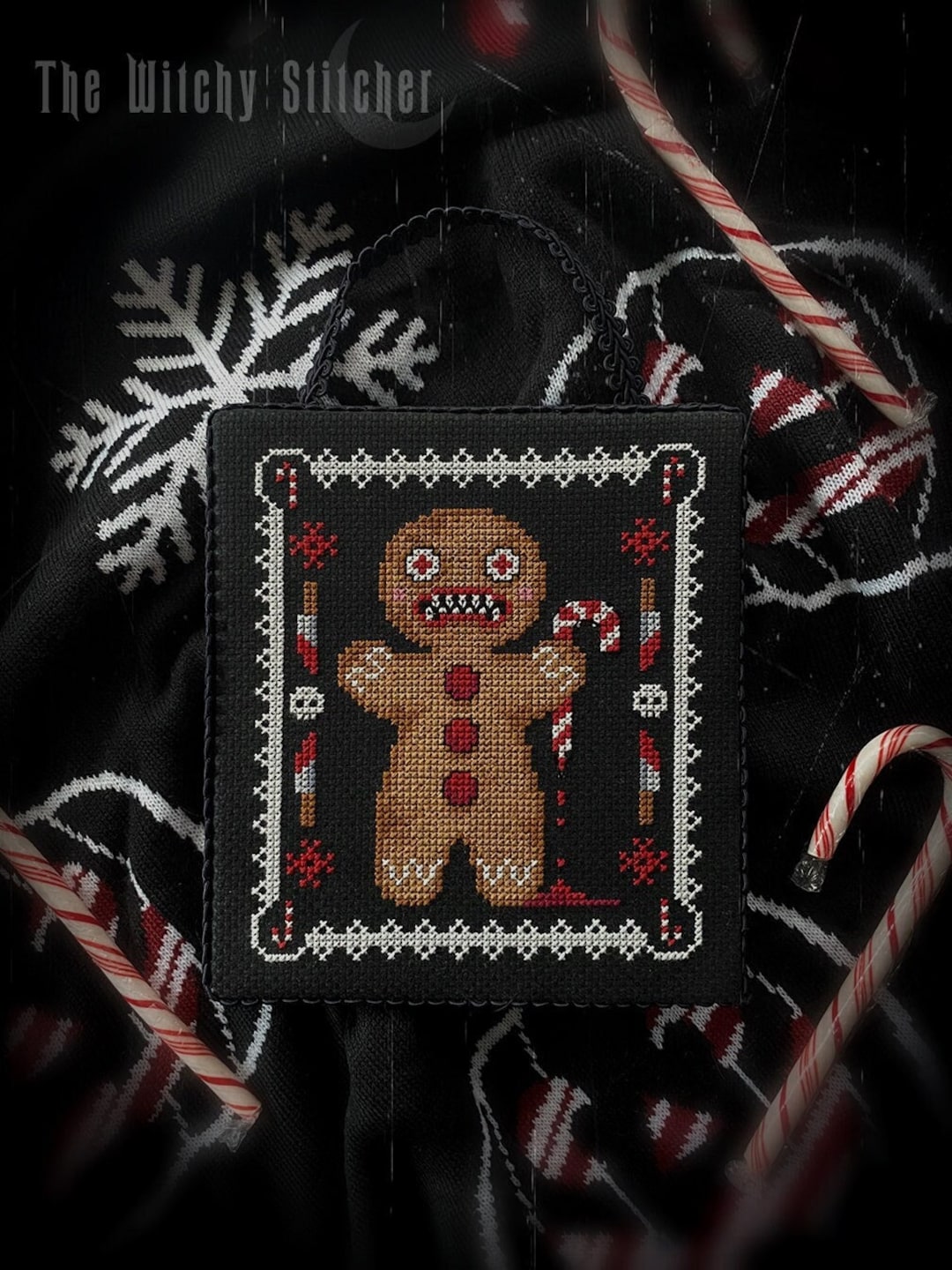 The Gingerdead Man - Gingerbread Man - Cross Stitch Pattern - Modern ...