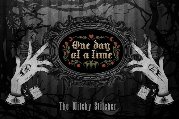 One Day at A Time Cross Stitch Pattern Mental Health | Etsy