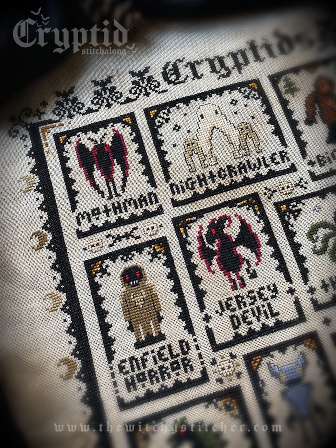 Cryptid Stitchalong SAL Cross Stitch Pattern Mystery - Etsy