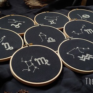 Zodiac Constellation Set - Cross Stitch Patterns ~ Astrology, Stars ...