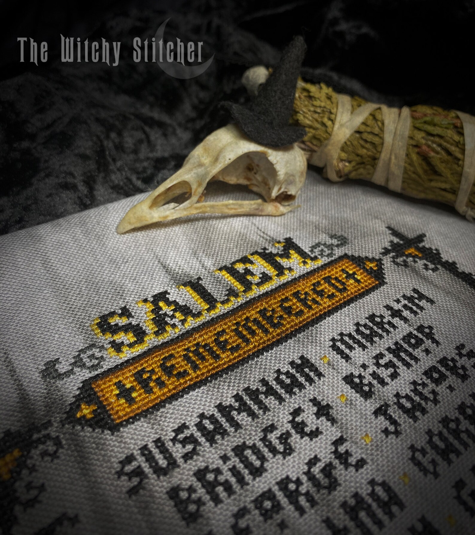 Salem Remembered - Cross Stitch Pattern - Wiccan, Witch, Occult, Gothic ...