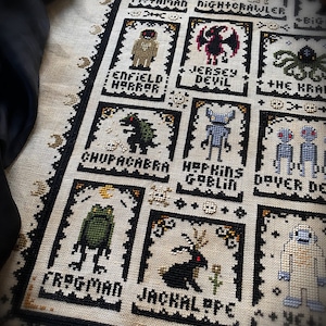 Cryptid Stitchalong (SAL) Cross Stitch Pattern - Mystery, Gothic ...
