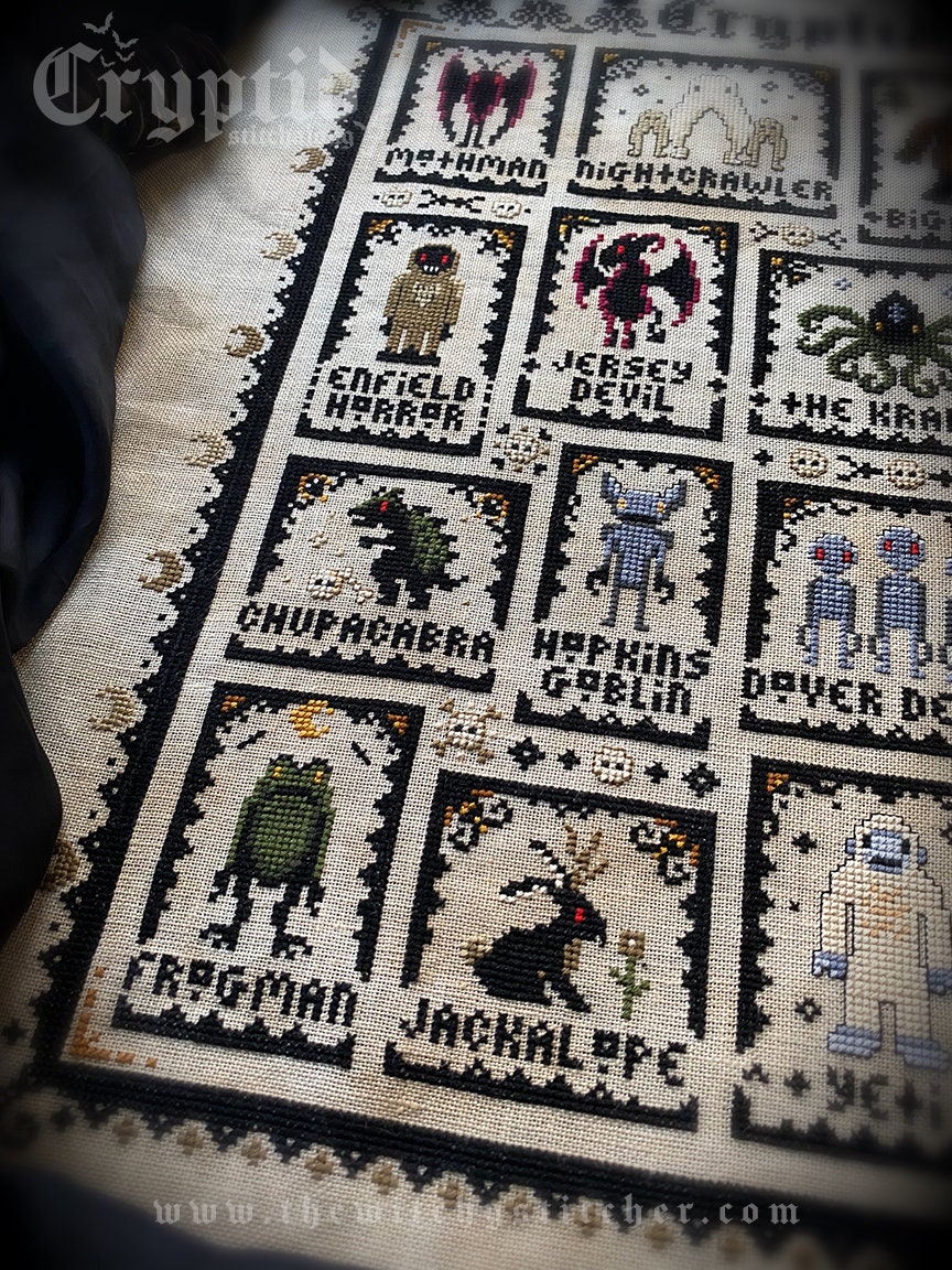 Cryptid Stitchalong SAL Cross Stitch Pattern Mystery - Etsy Australia
