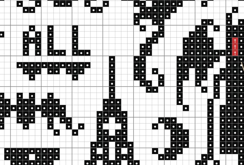 Cone of Doom Sampler & Mini Doom Cross Stitch Pattern | Etsy