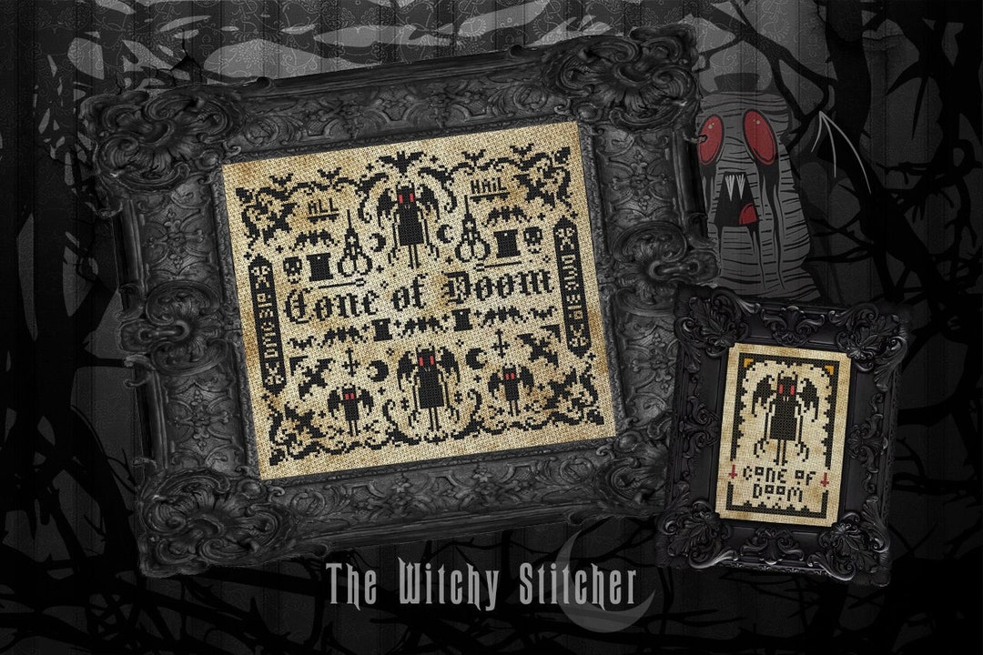 Cone of Doom Sampler & Mini Doom - Cross Stitch Pattern - Mascot ...