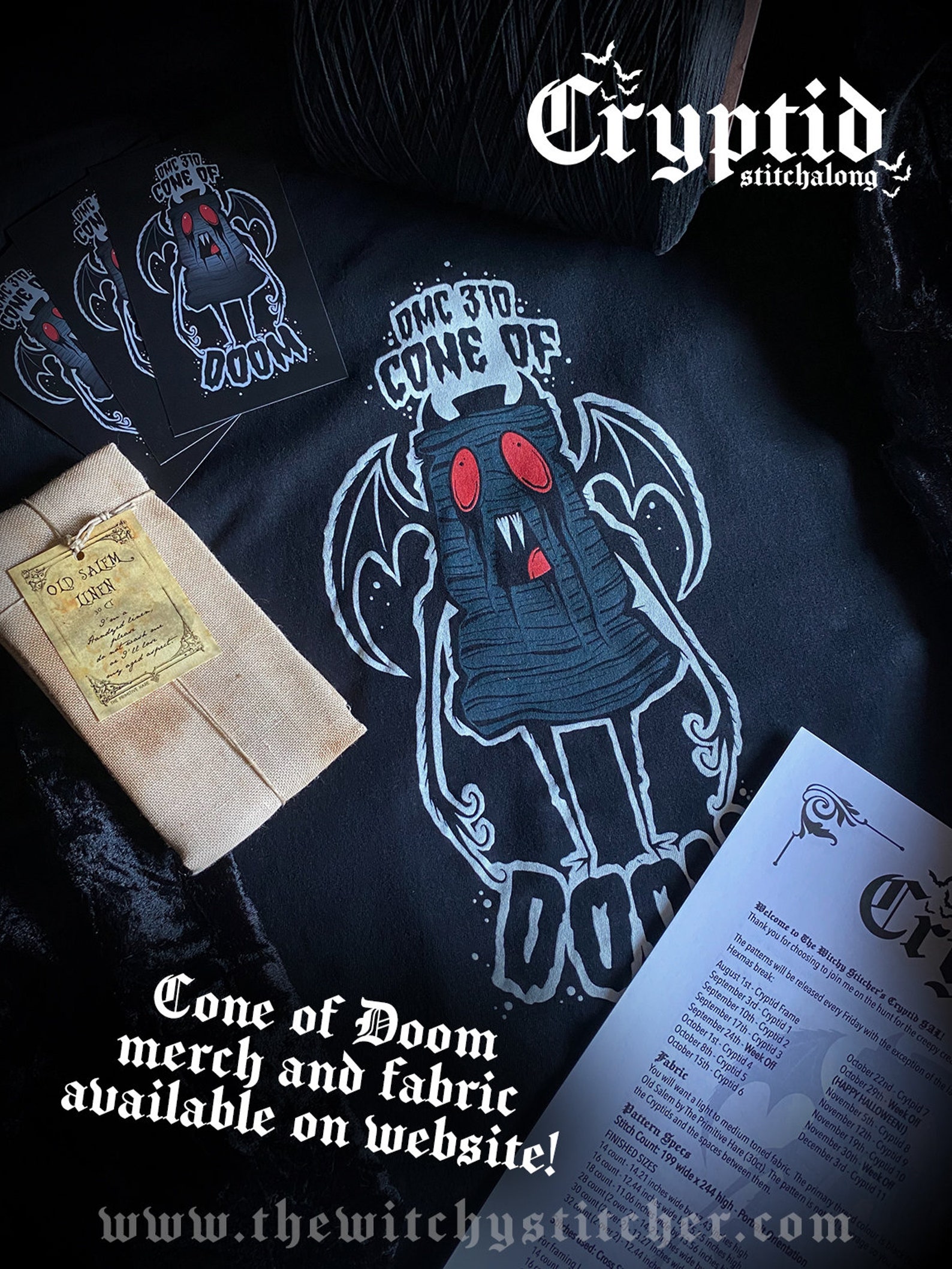 Cone of Doom Sampler & Mini Doom Cross Stitch Pattern | Etsy