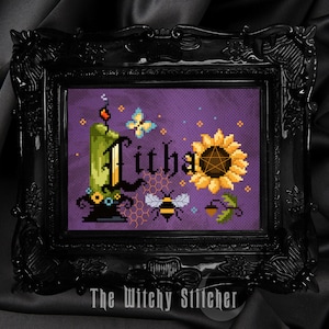 Litha ~ Cross Stitch Pattern - Modern, Witchy, Gothic, Sabbat, Witch ...