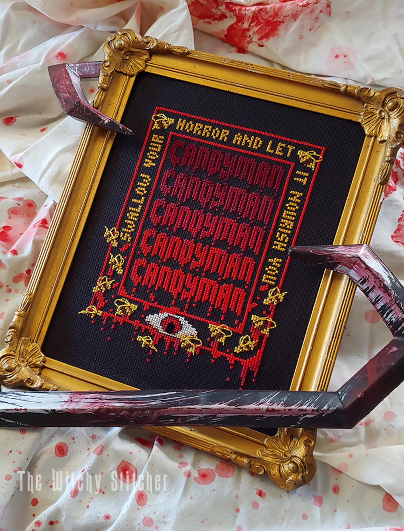 Candyman - Cross Stitch Pattern - Horror Cross Stitch, Movie, Macabre ...