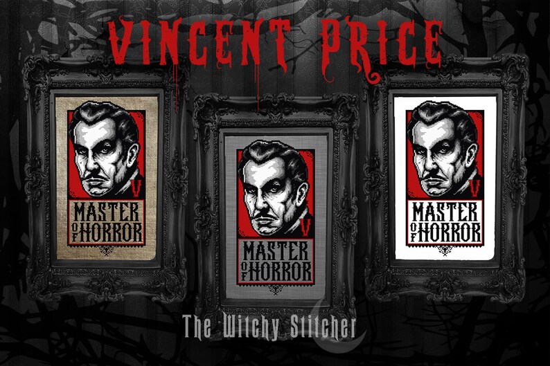 Vincent Price Portrait Master of Horror Gothic Cross - Etsy