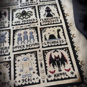 Cryptid Stitchalong (SAL) Cross Stitch Pattern - Mystery, Gothic ...