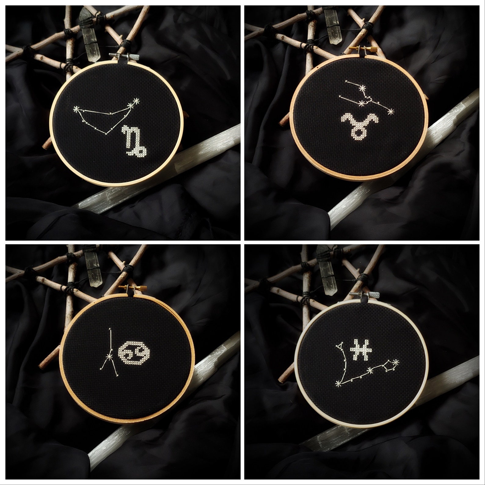 Zodiac Constellation Set - Cross Stitch Patterns ~ Astrology, Stars ...