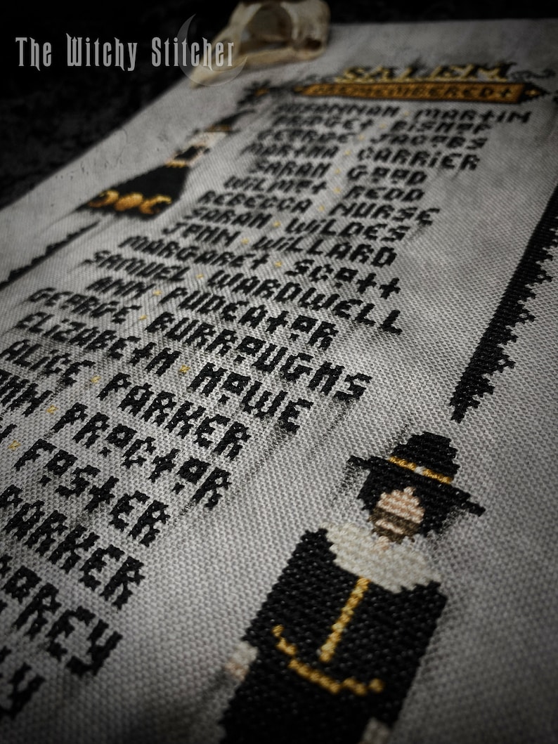 Salem Remembered - Cross Stitch Pattern - Wiccan, Witch, Occult, Gothic ...