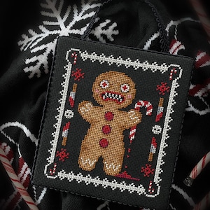 The Gingerdead Man - Gingerbread Man - Cross Stitch Pattern - Modern ...