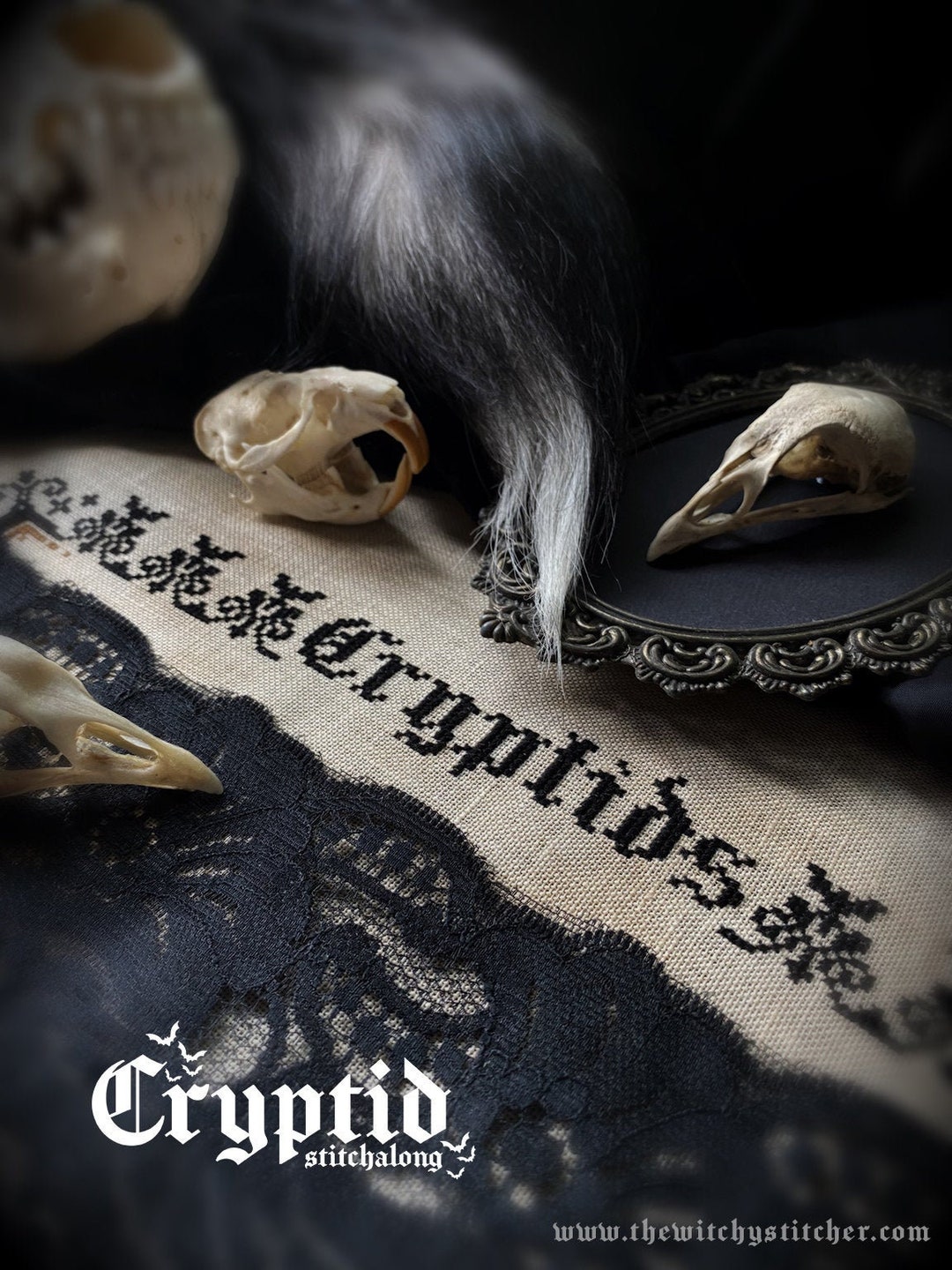 Cryptid Stitchalong (SAL) Cross Stitch Pattern - Mystery, Gothic ...