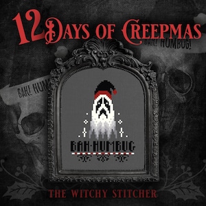 12 Days of Creepmas - Cross Stitch Pattern ~ Yule, Gothmas, Jack Frost ...