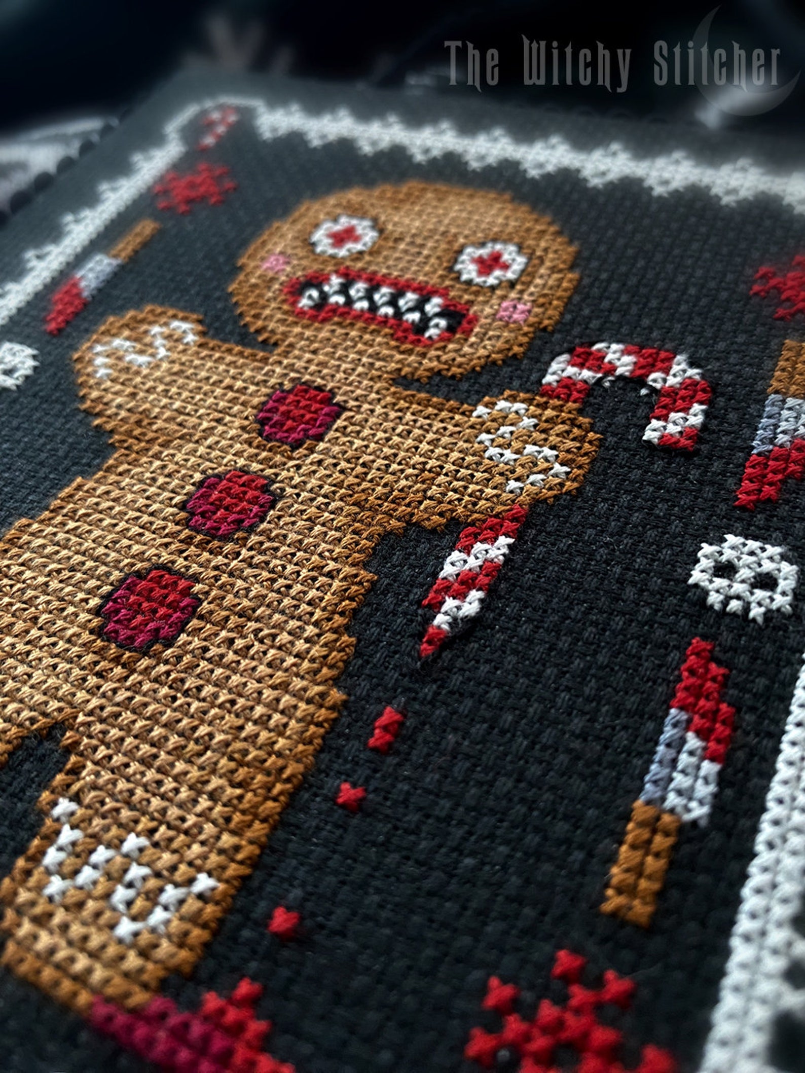 The Gingerdead Man Gingerbread Man Cross Stitch Pattern - Etsy