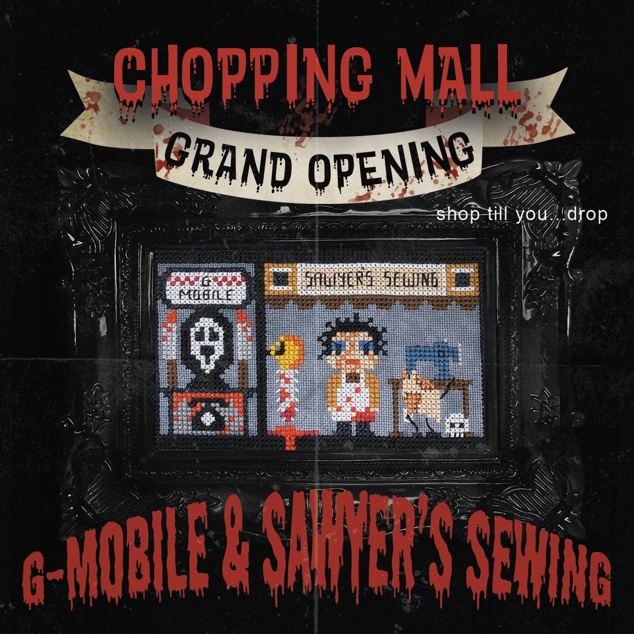 Chopping Mall Stitchalong SAL Cross Stitch Pattern - Etsy Canada