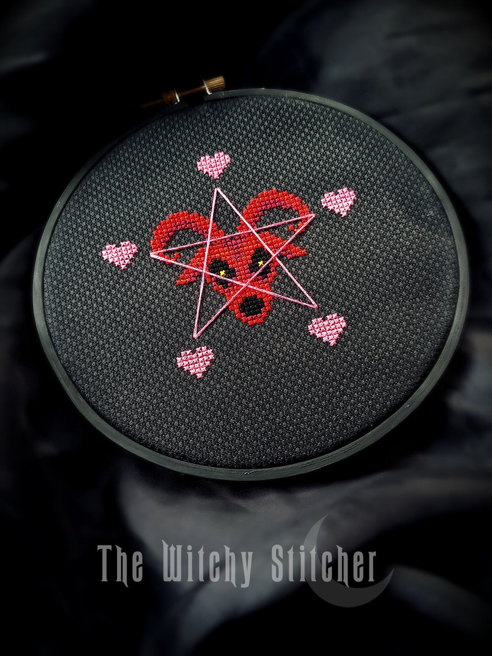 Baphomet Valentine Cross Stitch Pattern Occult Love - Etsy