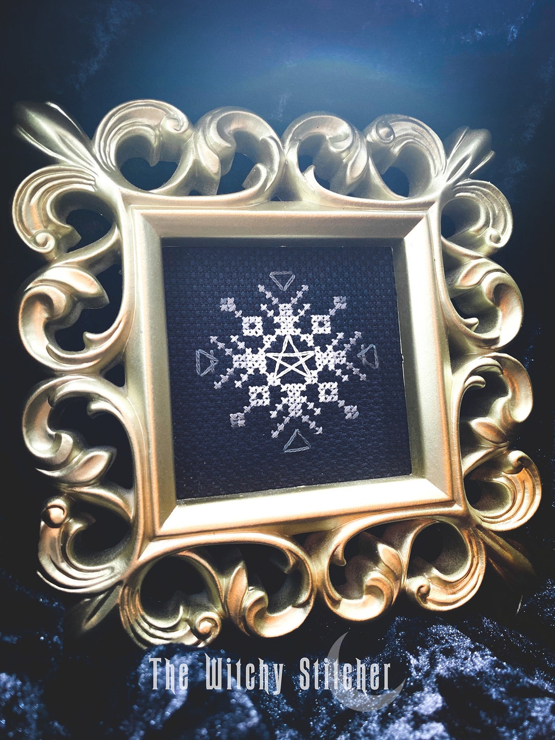 Gothic Snowflake Set Cross Stitch Pattern Modern Macabre | Etsy