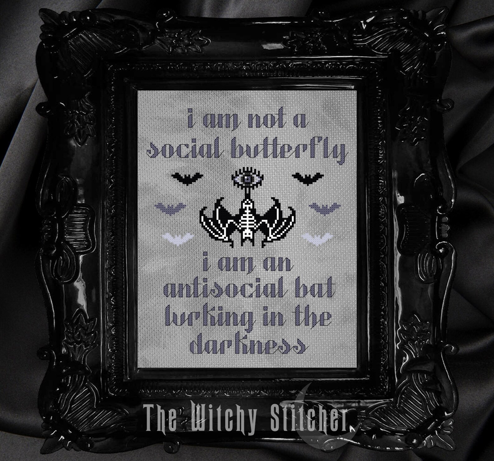 I Am Not A Social Butterfly I Am an Antisocial Bat Cross - Etsy Australia
