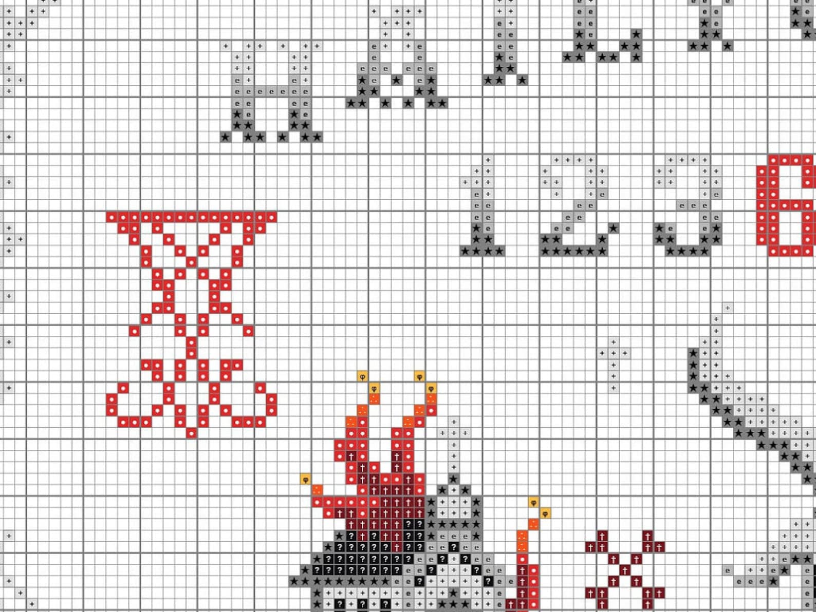 Ouija Hail Satan Hail Yourself Occult Cross Stitch Pattern | Etsy