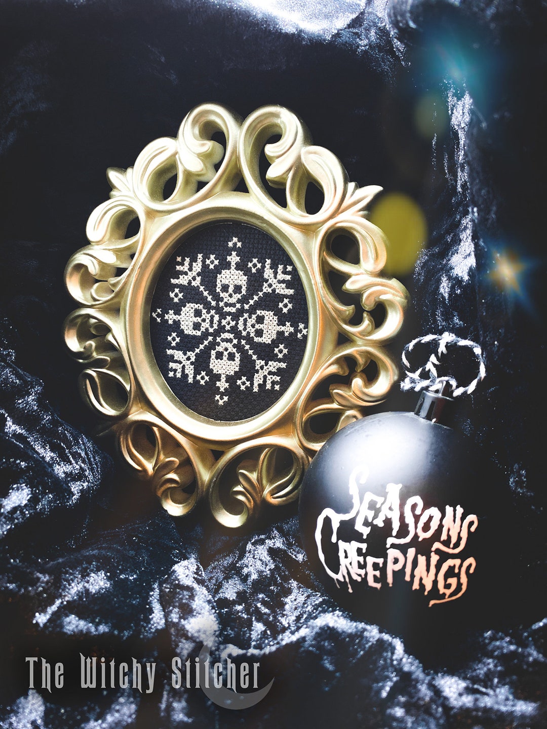 Gothic Snowflake Set - Cross Stitch Pattern - Modern, Macabre ...