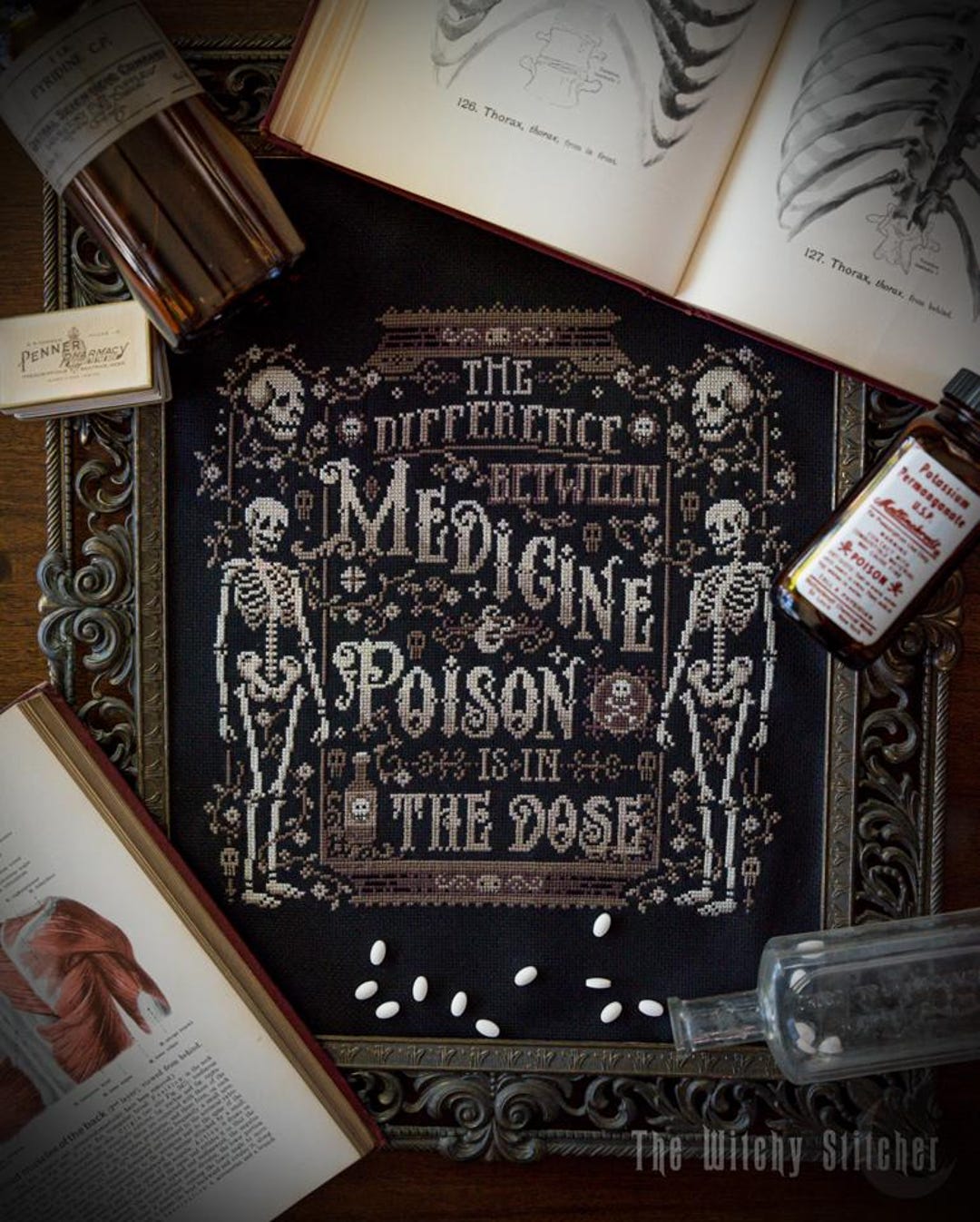 The Difference Between Medicine & Poison - Cross Stitch Pattern ...