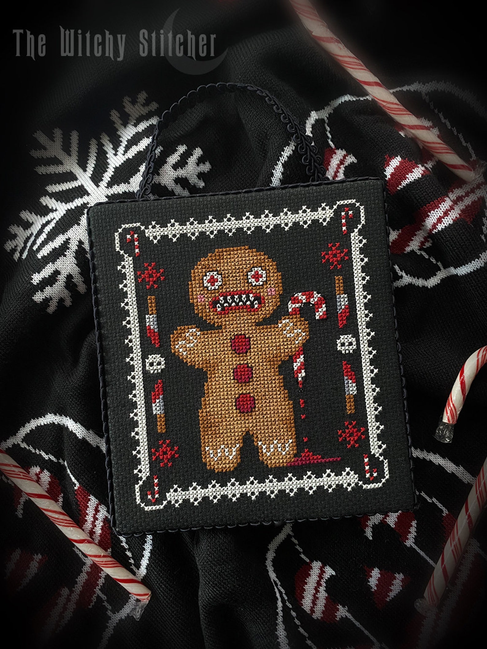 The Gingerdead Man Gingerbread Man Cross Stitch Pattern - Etsy