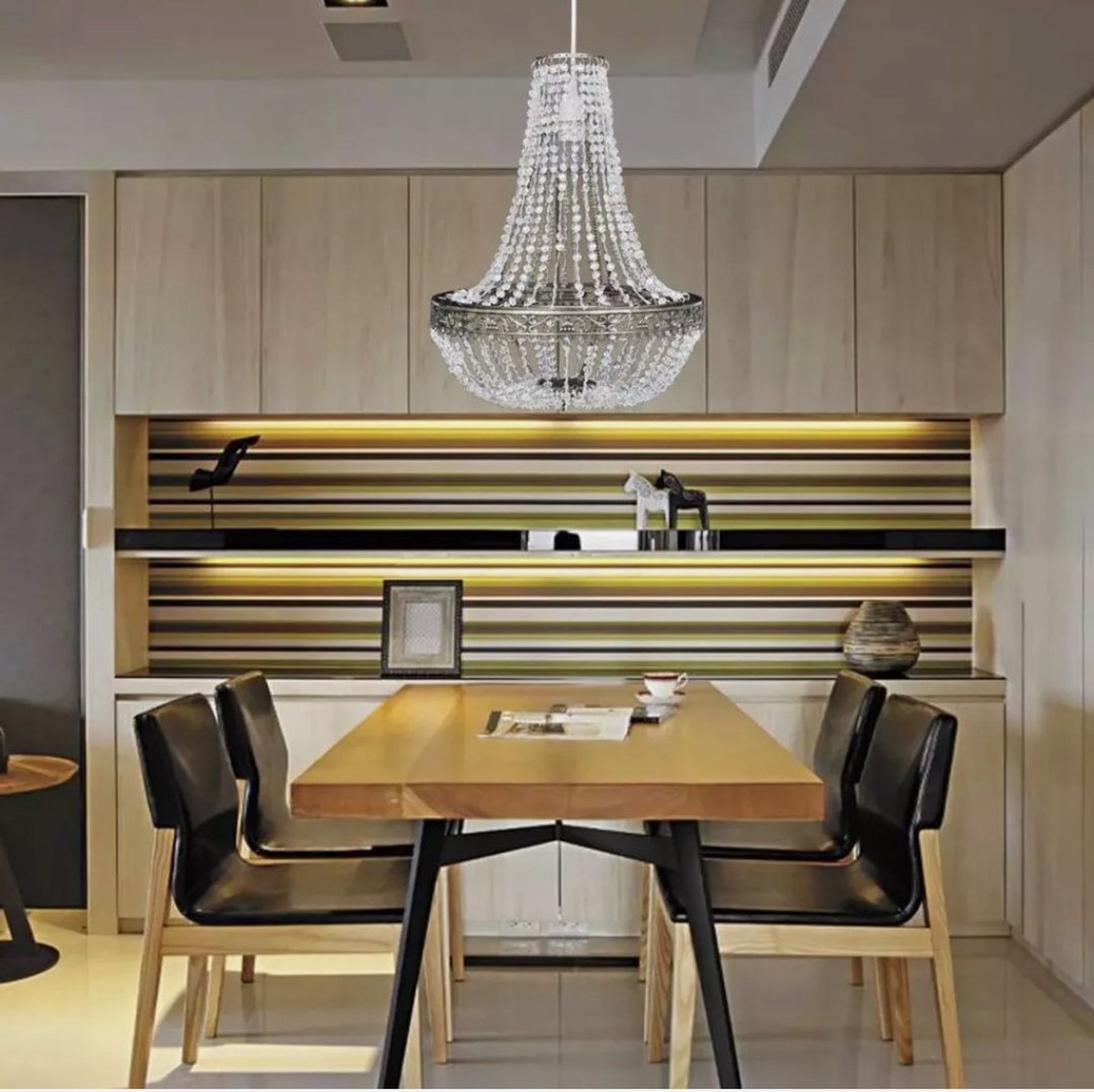 Stunning Chandelier Ceiling Hanging. Acrylic Crystal Ceiling - Etsy