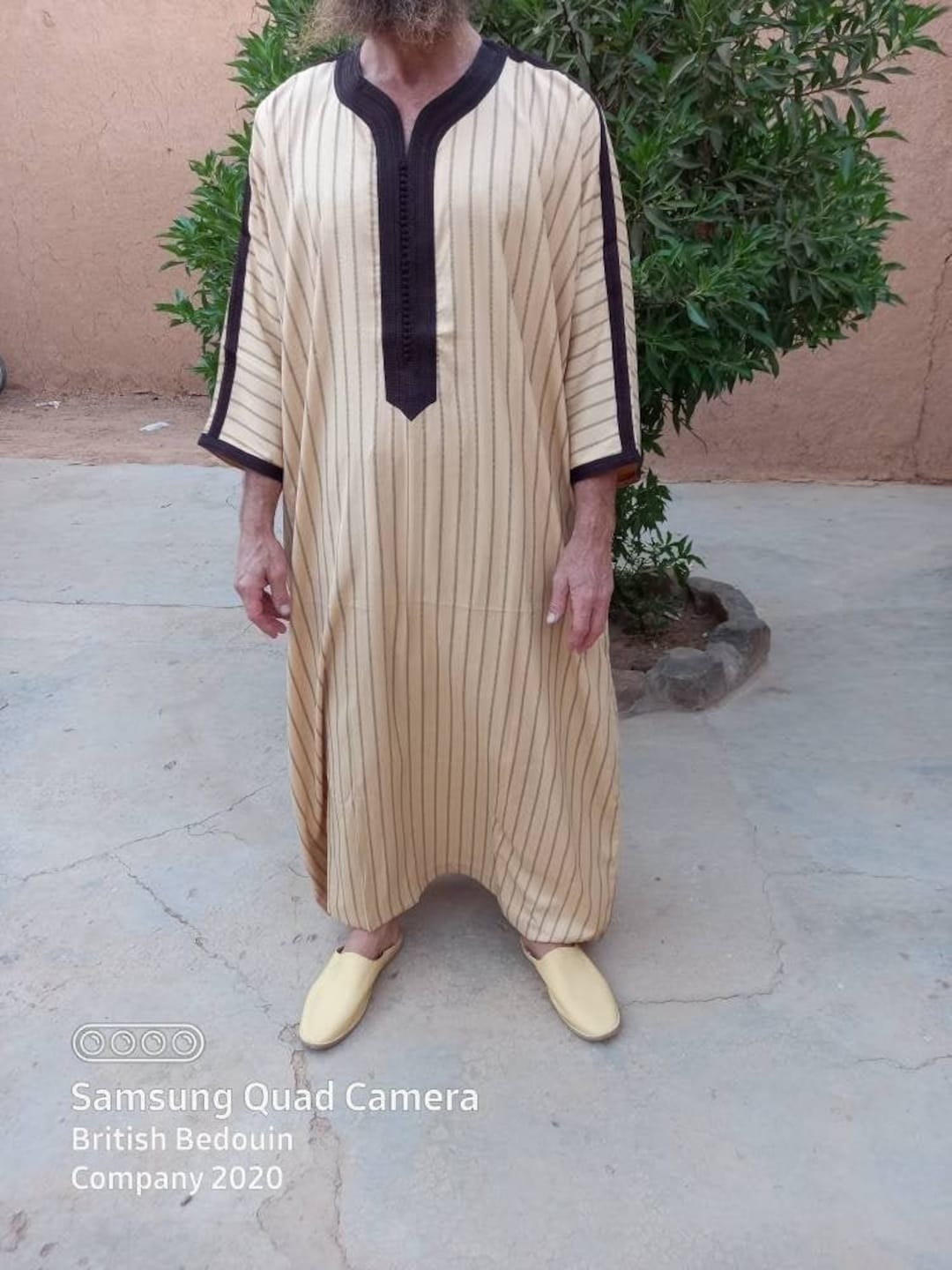 Luxury 2 Piece Moroccan Gandora Khandora Jalabiya Djellaba Thobe Qamees ...