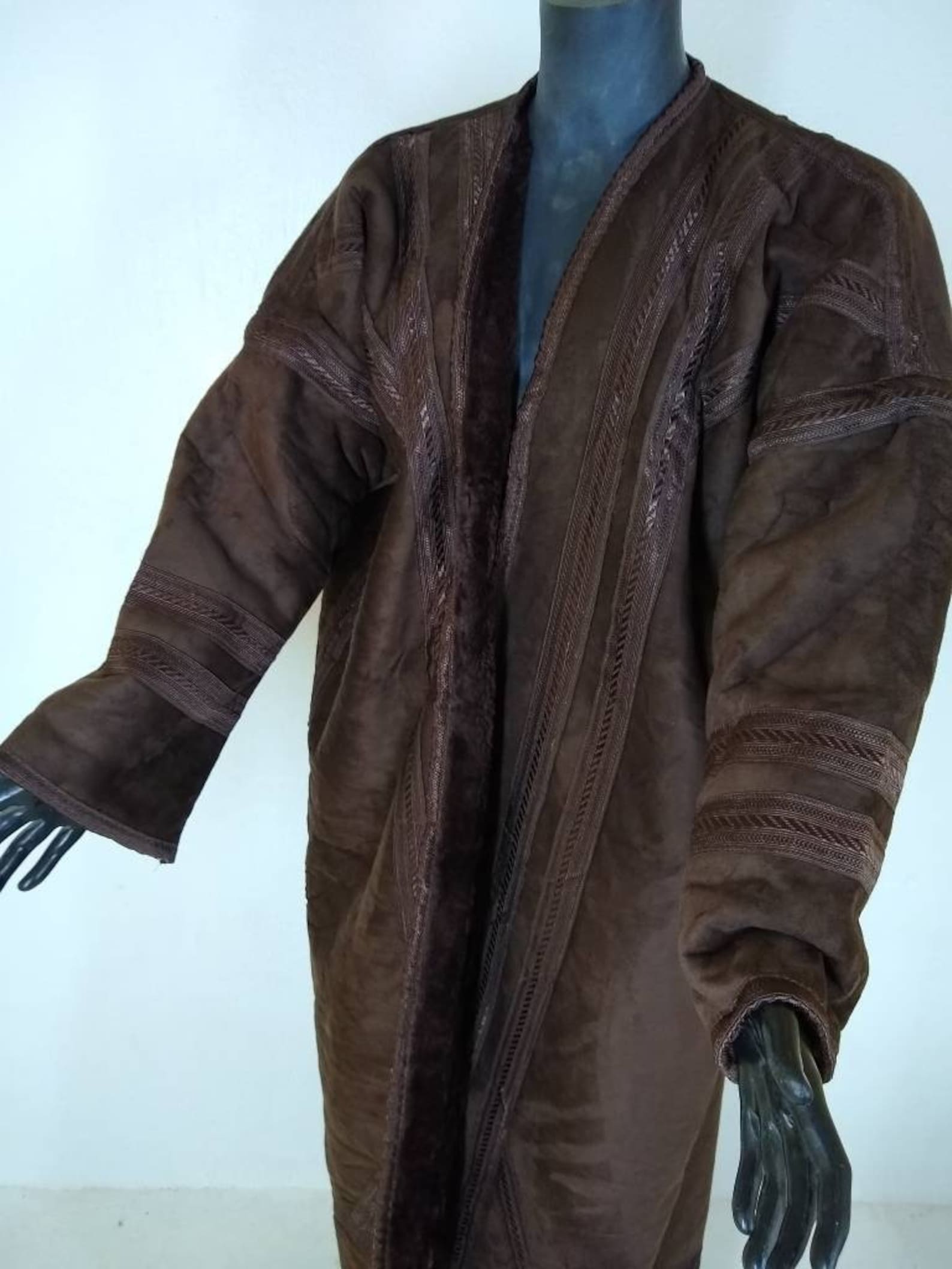 New Arrival Moroccan Winter Coat Desert Coat Very Thick Fur Lined Suede ...