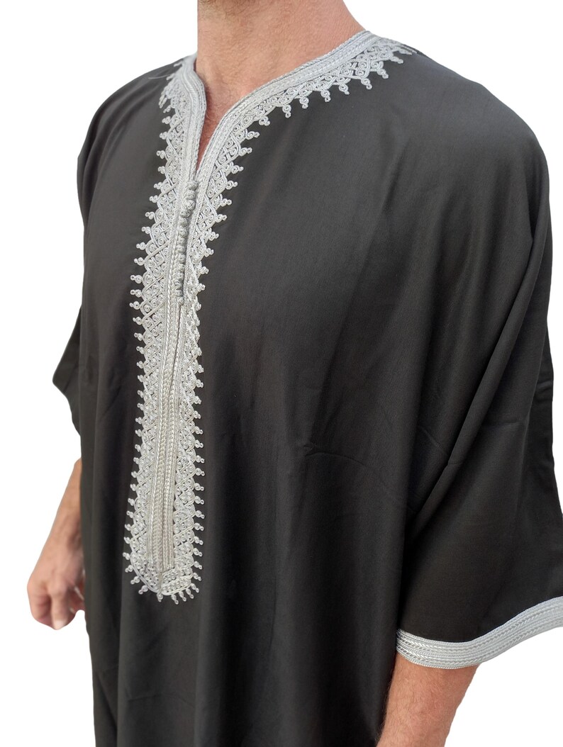 Moroccan Gandora. Maroccan Hoodless Thobe. Moroccan Thin Summer Thobe ...