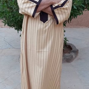 Luxury Moroccan Gandora Set With Matching Trousers: Embroidered Summer ...