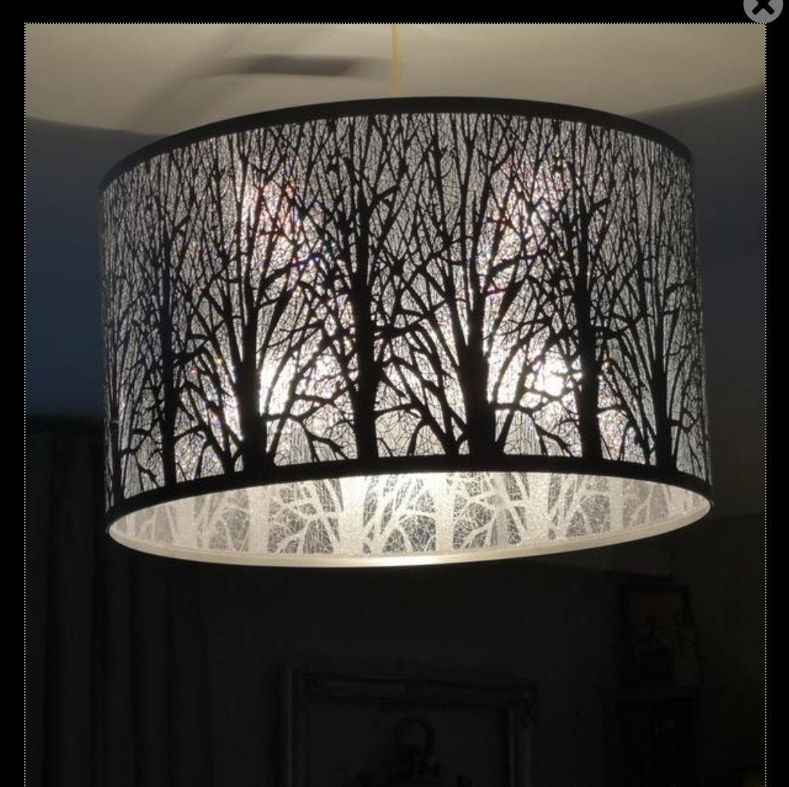 Sunning Silver Laser Cut Decorative Silver Ceiling Hanging. Ceiling ...