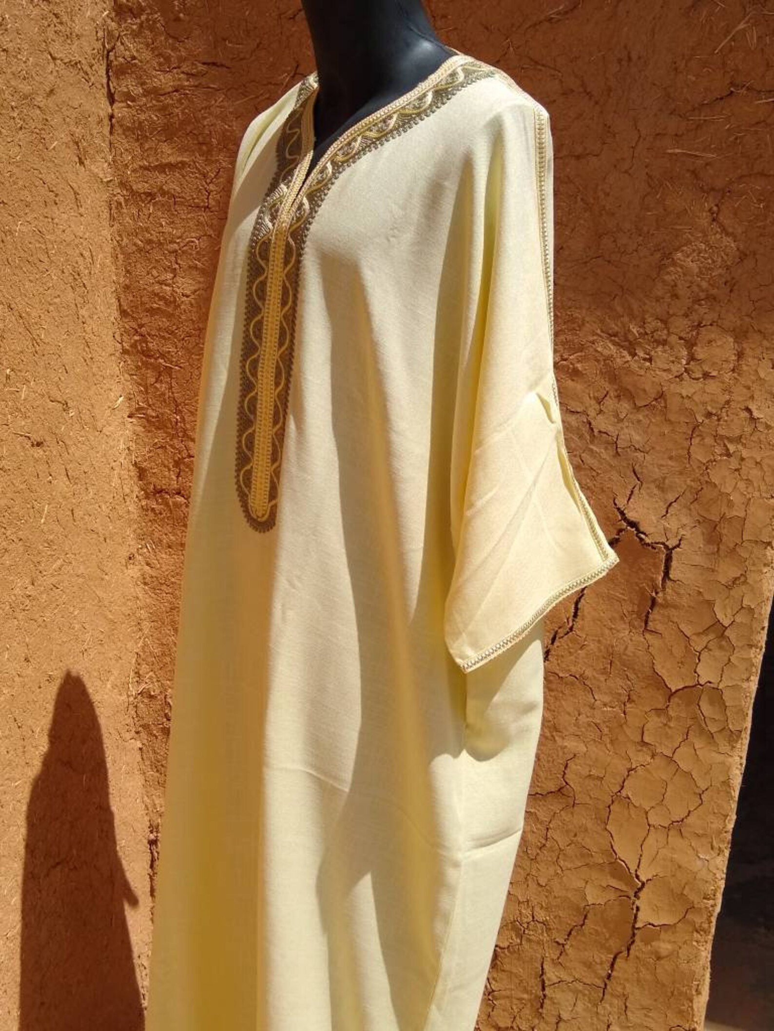 Size 57 Different Sizes/colours Available Luxury Moroccan Linen Gandora ...